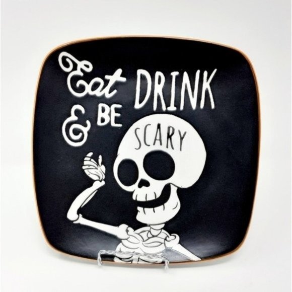In Home Style | Accessories | In Home Style Halloween Skeleton Plate ...